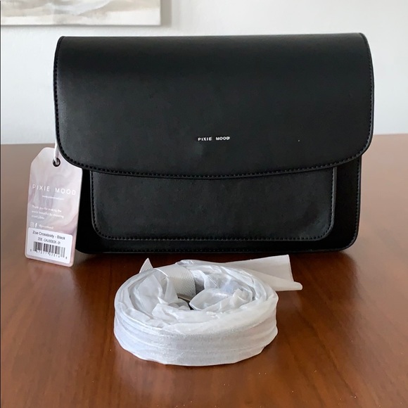 Pixie Mood | Bags | Pixie Mood Zoe Crossbody Purse Black New | Poshmark